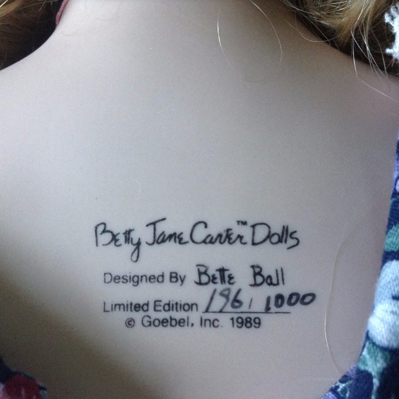 Betty Jane Carter by Goebel | Other | Betty Jane Carter Porcelain Doll ...